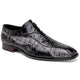 Mauri 3227 Alligator / Hornback Oxford Shoes Black / Light Grey – Dudes ...