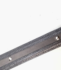 Mauri Gray Studded Suede/Ostrich Leg Belt – Dudes Boutique