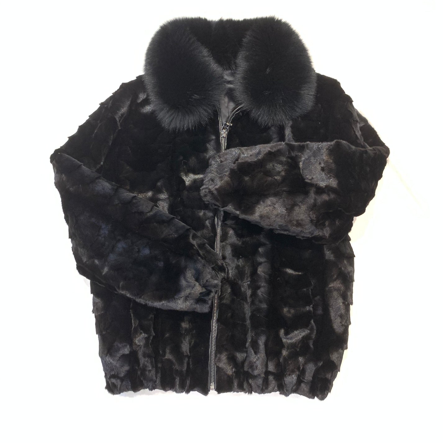 Kashani Midnight Black Diamond Cut Mink Fur Coat – Dudes Boutique